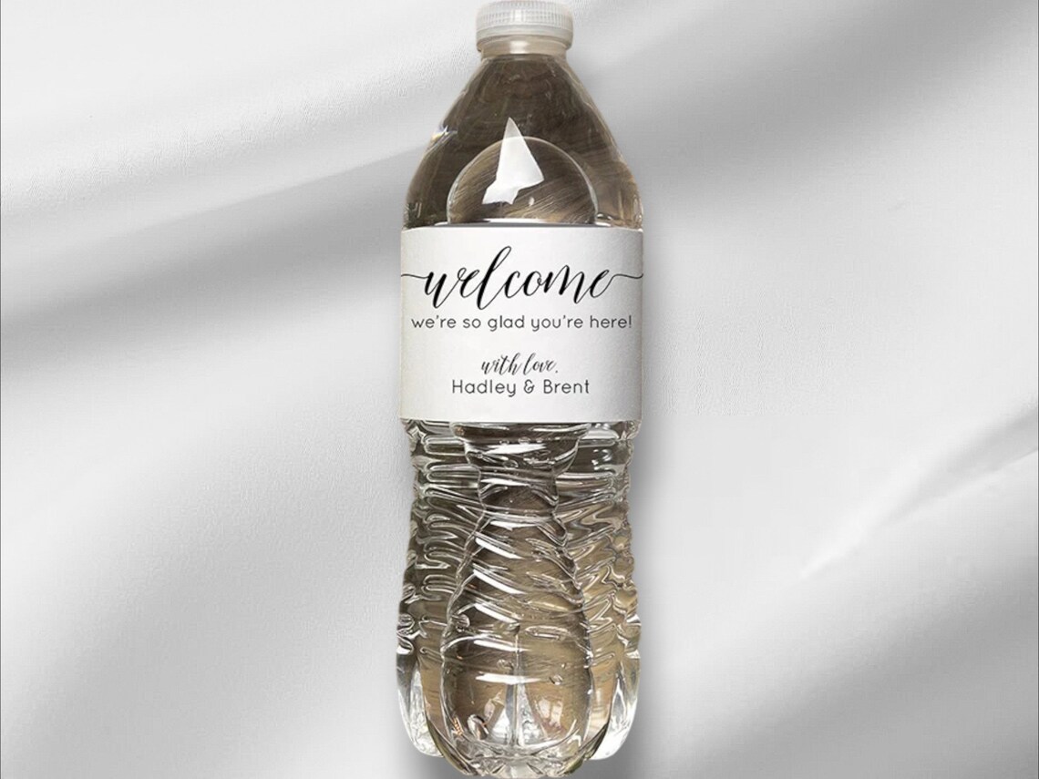 Title: personalized Water Bottle Labels Custom Party Decor for Weddings ...