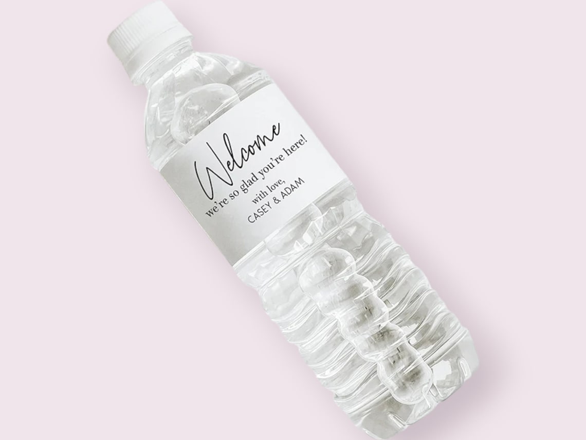 Title: personalized Water Bottle Labels Custom Party Decor for Weddings ...