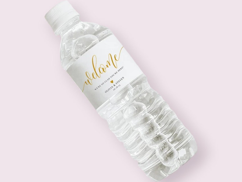 Title: personalized Water Bottle Labels Custom Party Decor for Weddings ...