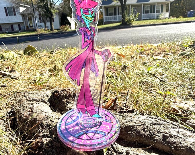 Neon Alastor Standee - Etsy