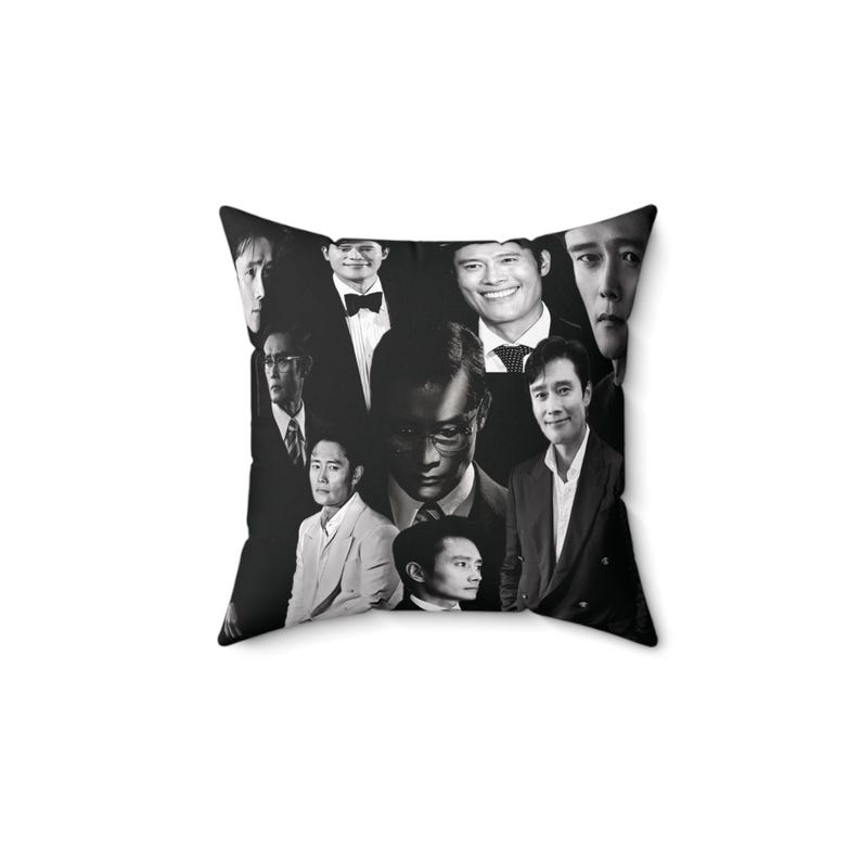 Korean Actor Lee Byung Hun Spun Polyester Square Pillow - Frontman 001 ...