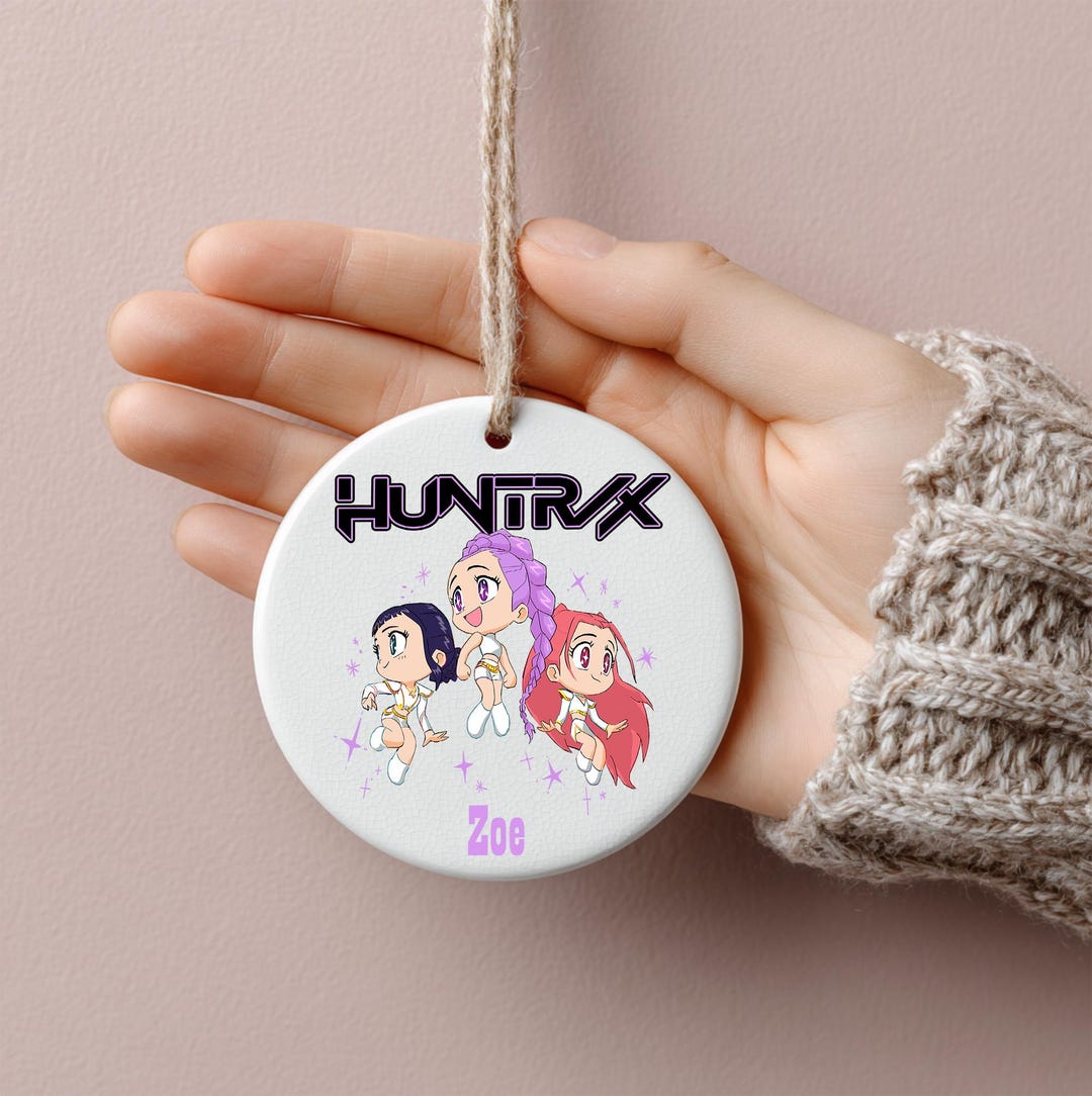 Custom Name Huntrix Ornament, 2025 Christmas Gift, Demon Hunters ...