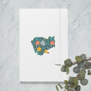 Map of Cambodia Travel Notebook Country Outline Siem Reap Tropical ...