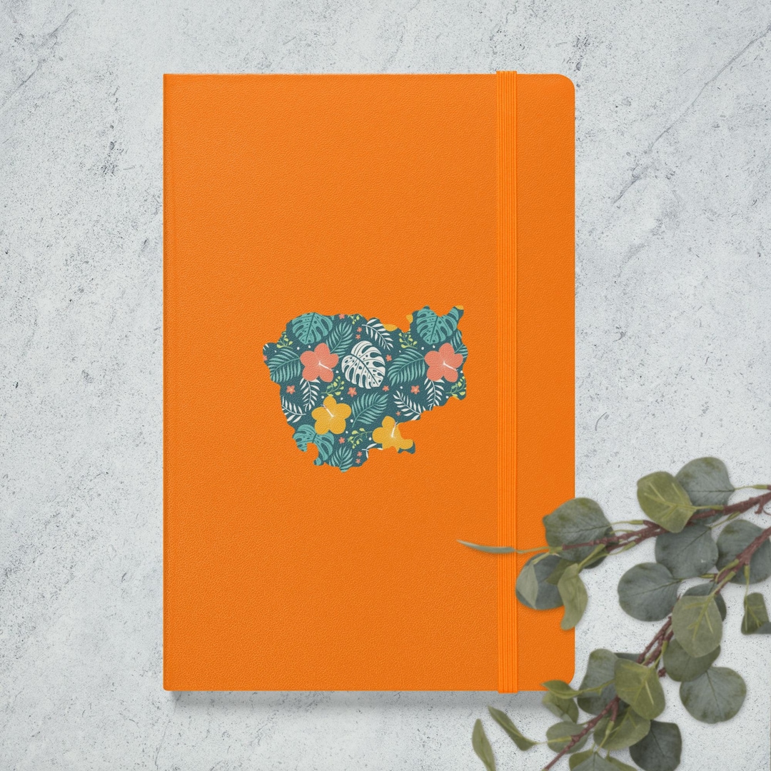 Map of Cambodia Travel Notebook Country Outline Siem Reap Tropical ...