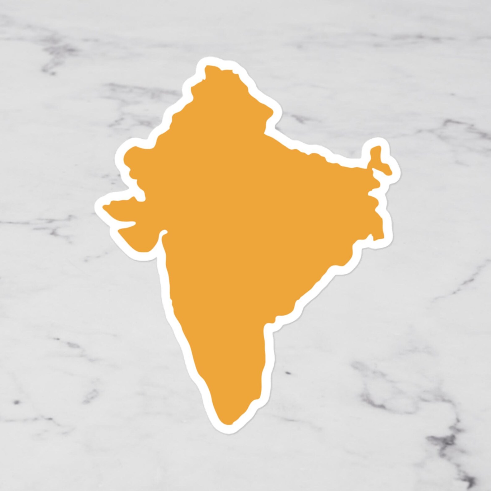 Map of India Outline Luggage Sticker MacBook Sticker Travel Gift Travel ...