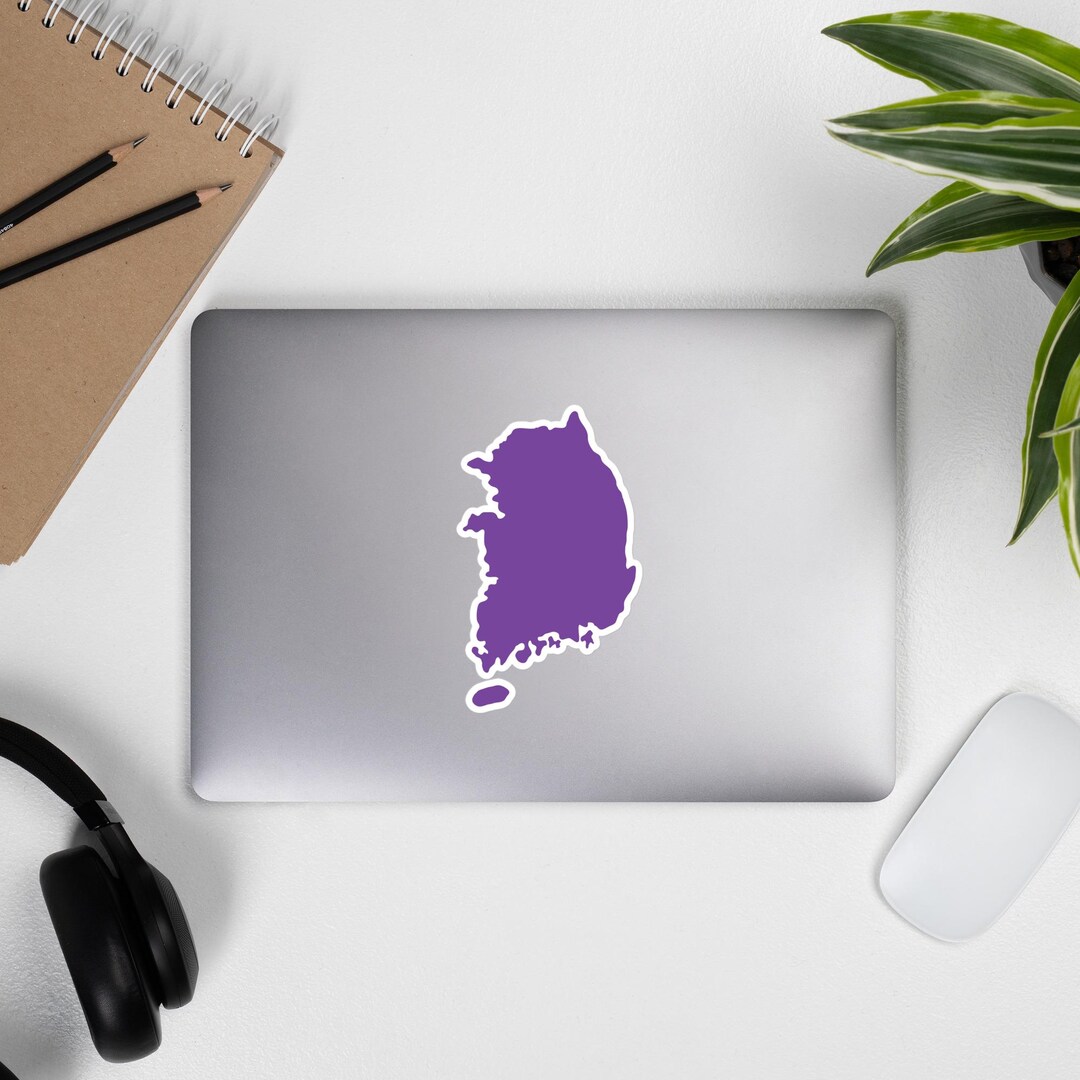 South Korea Sticker Purple Luggage Decal Pretty Suitcase Sticker for ...