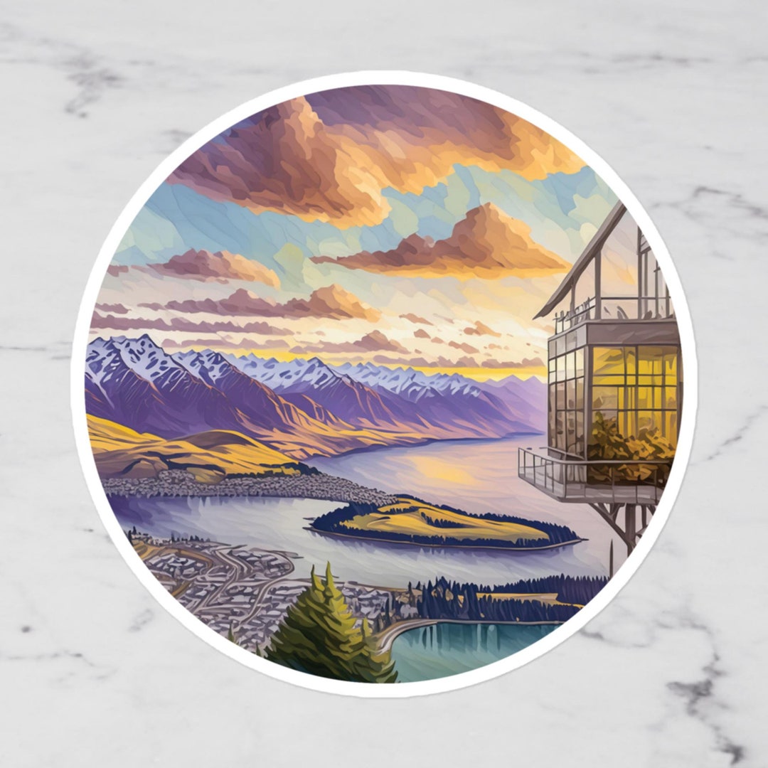 Queenstown New Zealand Sticker Journey Stickers Laptop Stickers Luggage ...