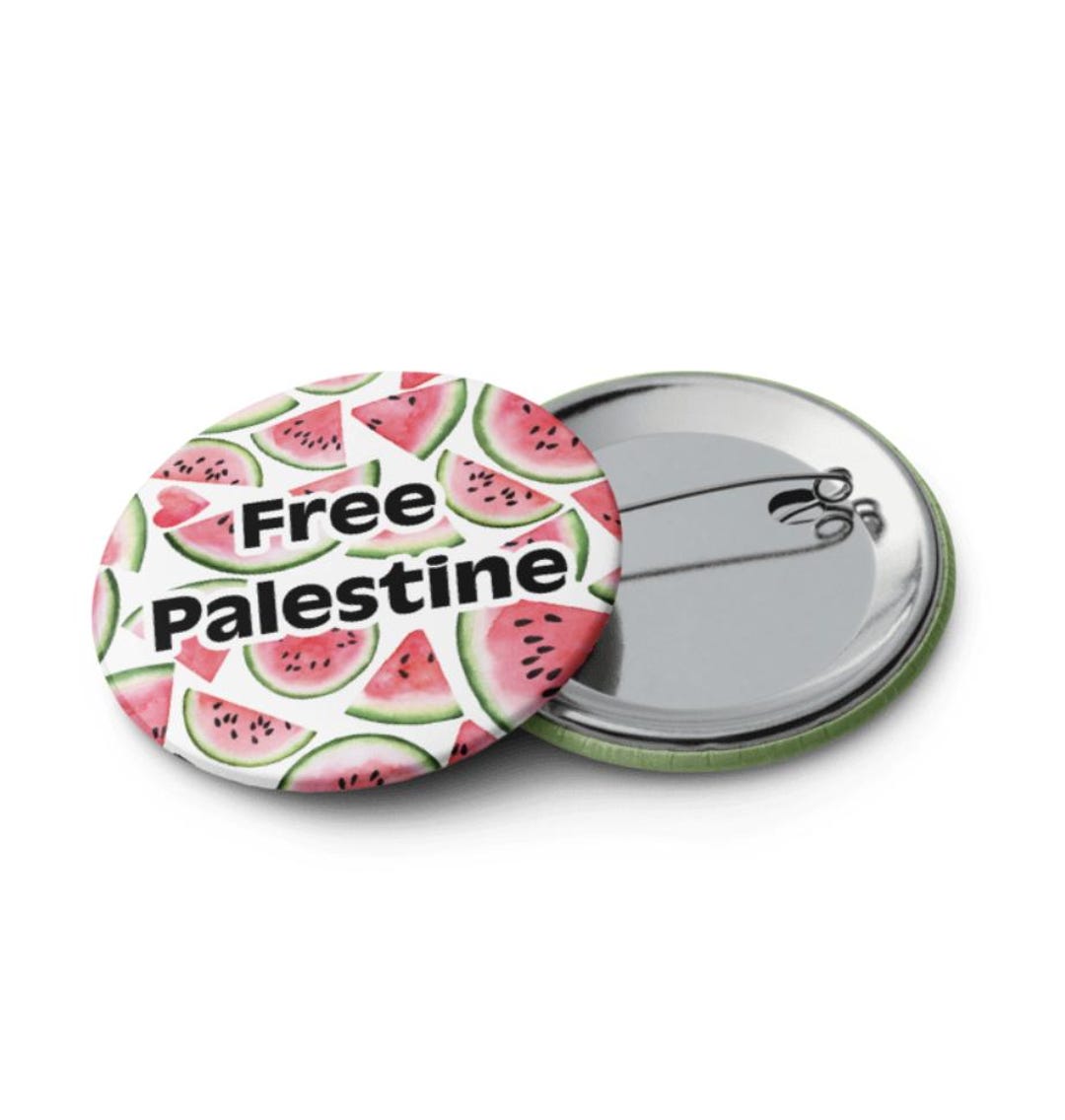 Free Palestine Pin Watermelon Palestine Button Pin Buttons Love ...