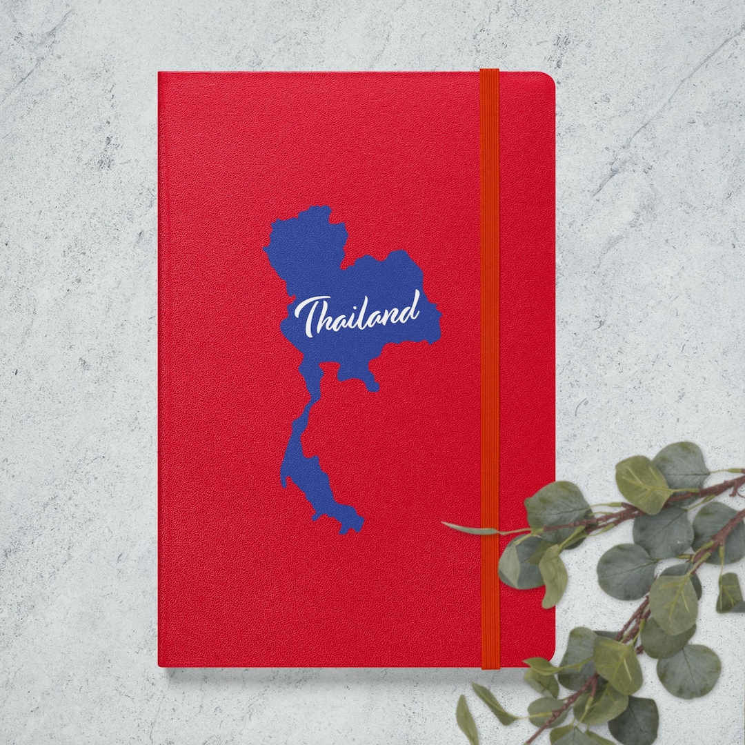 Map of Thailand Notebook Travel Journal Gift for Travelers Notebook ...