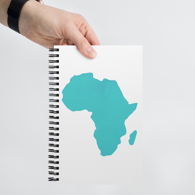 Africa Map Spiral Notebook Back to School Stationery Cute School ...