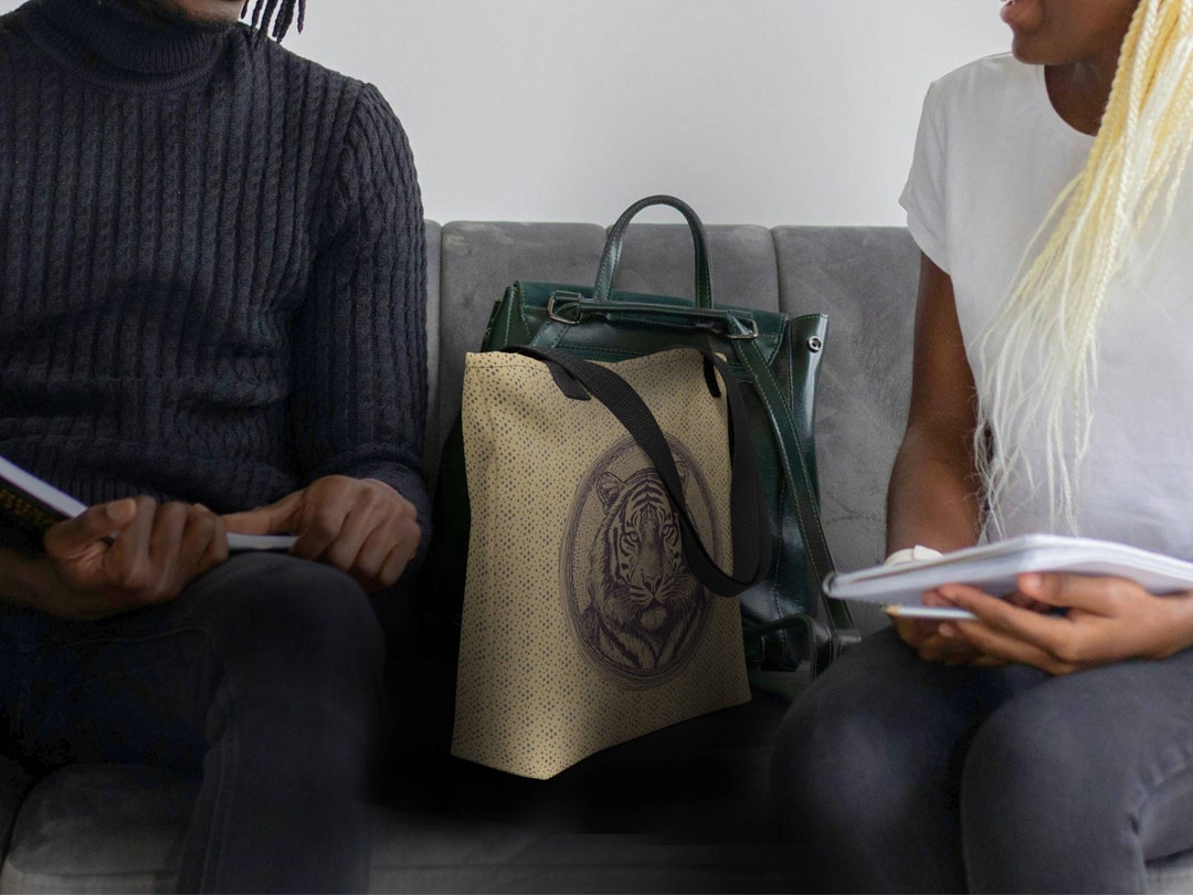 Tiger Tote Bag, Personal Tote Bag, Gift Personally for Friend, Tote Bag ...