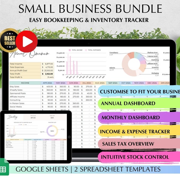 Business Spreadsheet - Etsy
