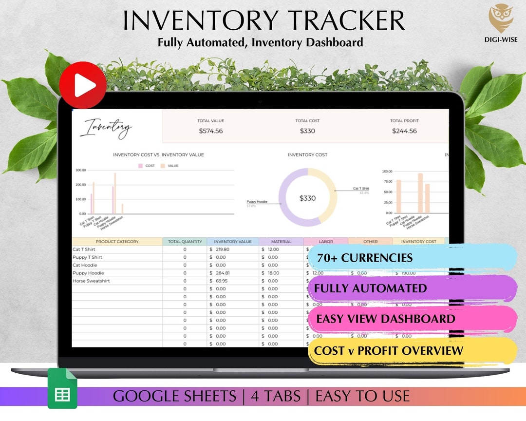 Inventory Tracker & Management for Small Businesses Google Sheets ...