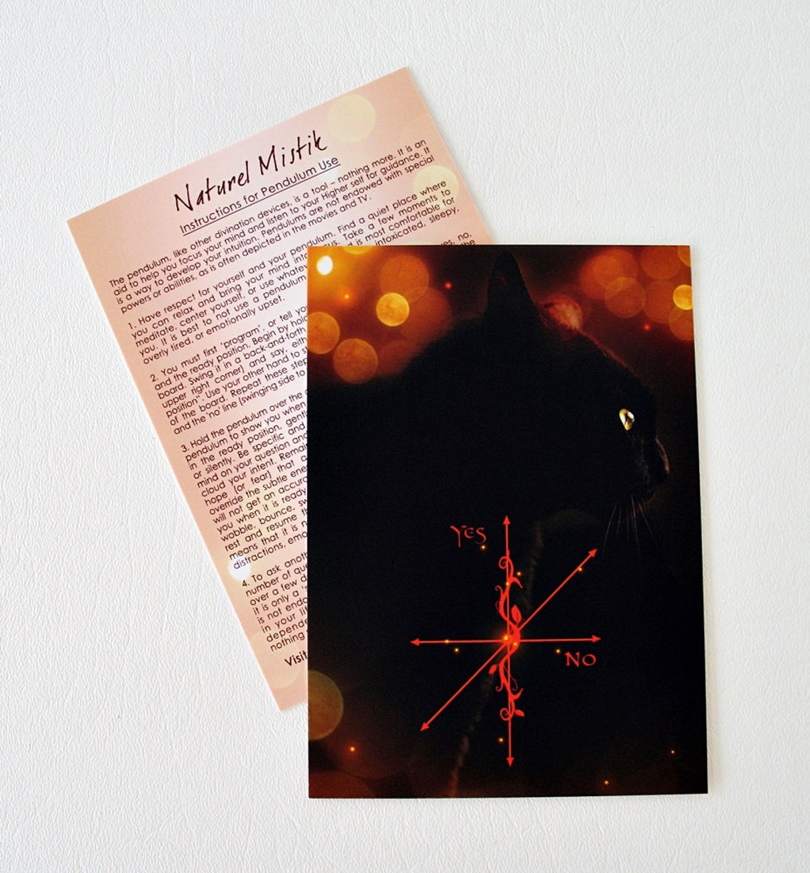 Pendulum Board Featuring a Bewitching Black Cat - Etsy