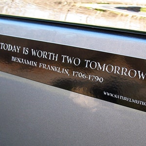 Bumper Sticker: Benjamin Franklin Quote - Etsy
