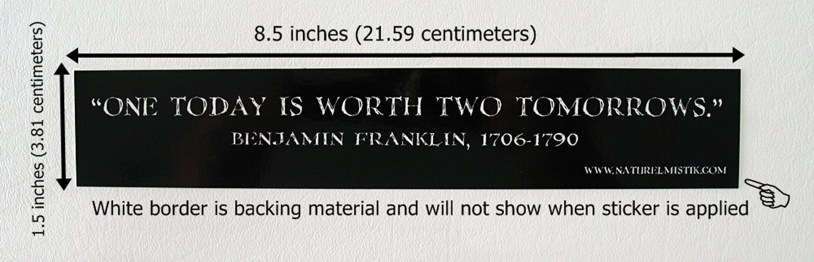 Bumper Sticker: Benjamin Franklin Quote - Etsy