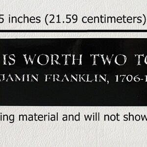 Bumper Sticker: Benjamin Franklin Quote - Etsy