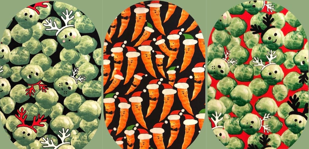 Ostomy, Ileostomy, Colostomy Fabric Stoma Cover Christmas Sprout ...