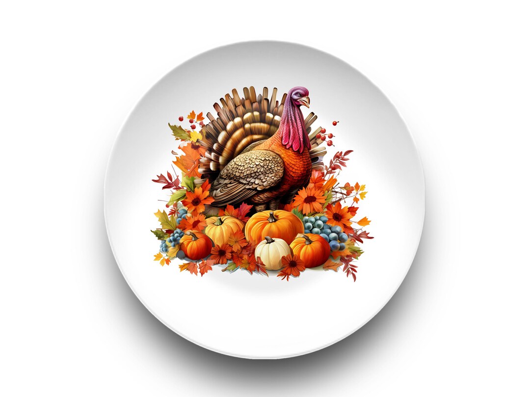 Personalized Thanksgiving Turkey Platter: Unbreakable Holiday Serving ...