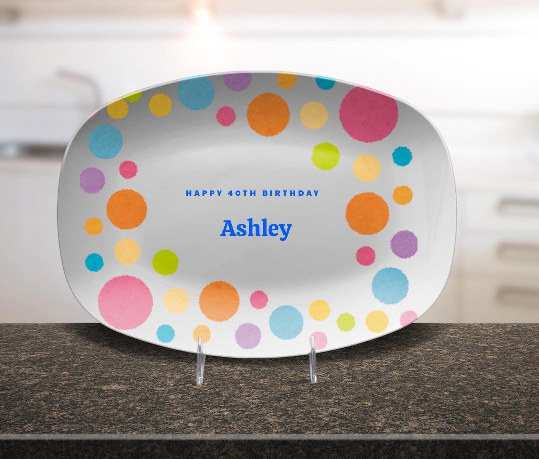 Personalized Happy Birthday Platter – |unique Birthday Gift | Engraved ...