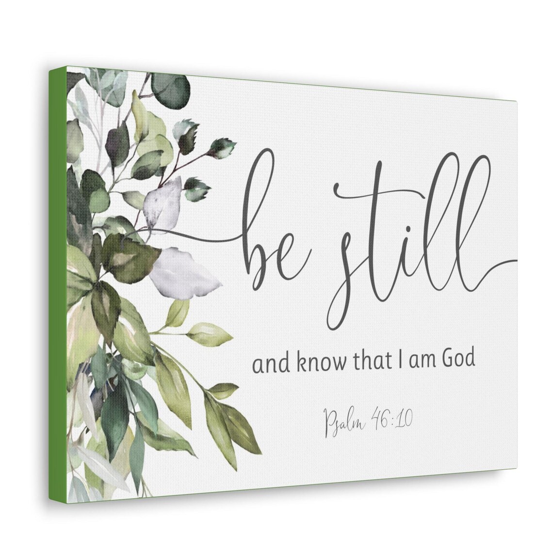 Christian Wall Art, "be Still and Know I Am God" Bible Verse Print ...