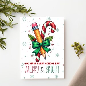 Holiday Card for Teacher, Happy Holiday Teacher Greeting Card With ...