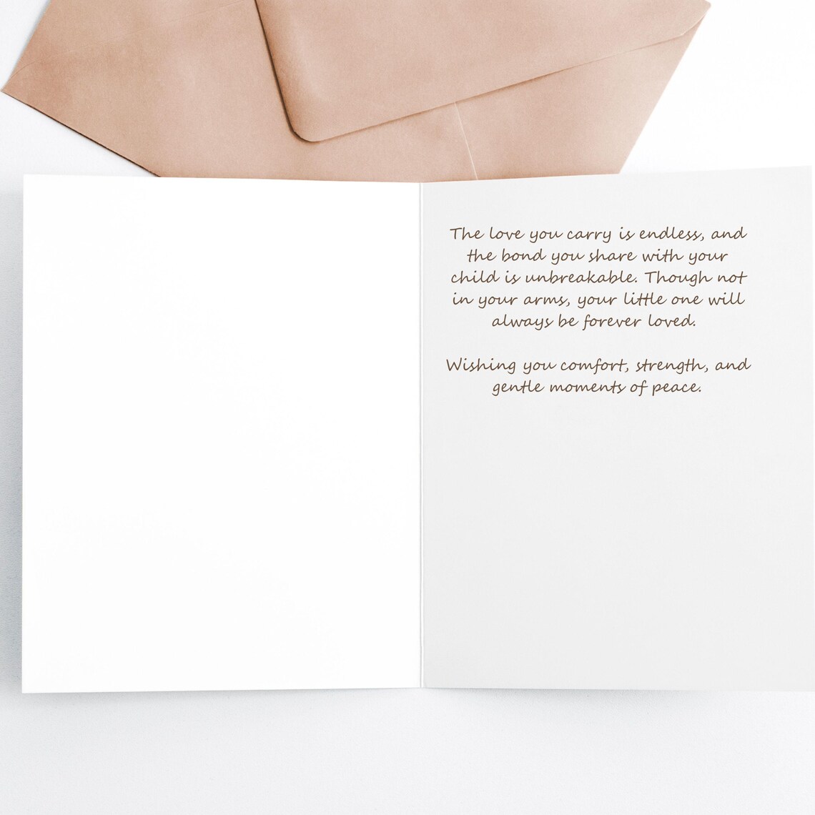 Loss of Child Baby Sympathy Card, Thoughtful Grieving Mother Card Gift ...