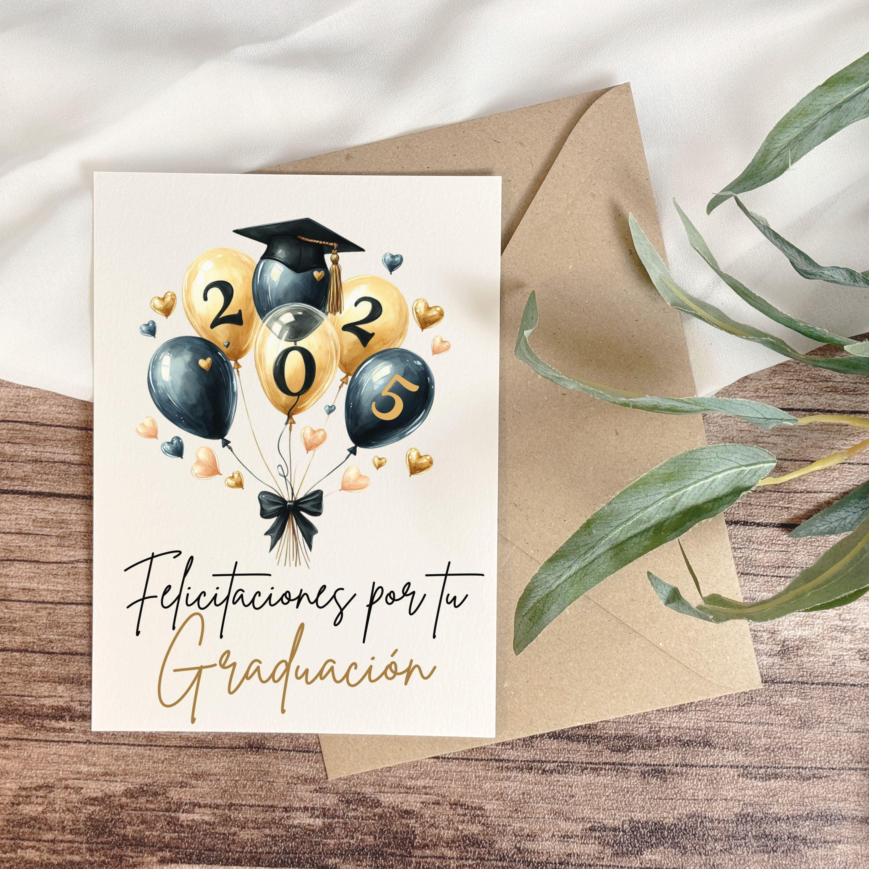 Felicitaciones Por Tu Graduacion Card, Spanish Graduation Card, Tarjeta ...