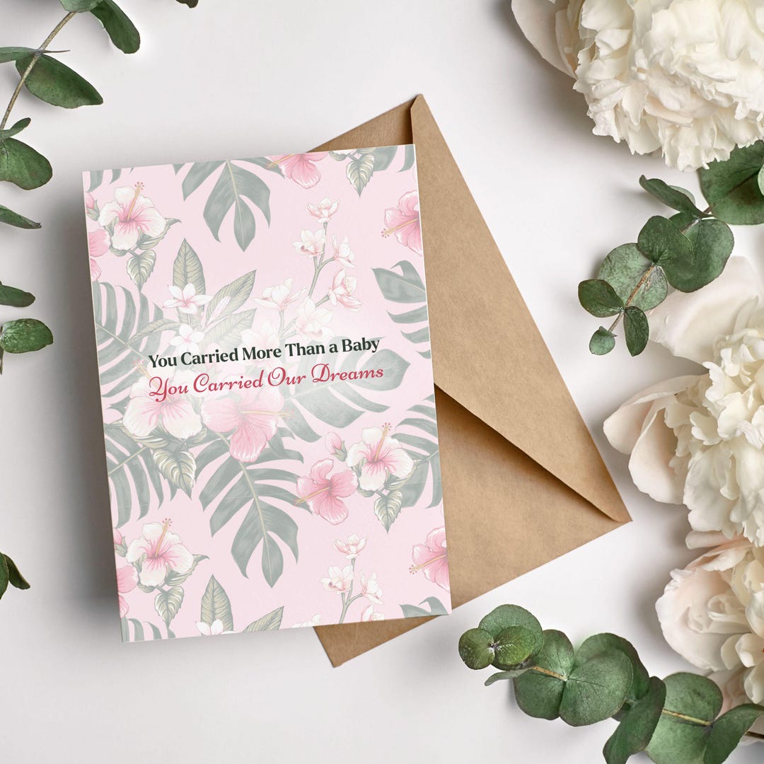 Thank You Surrogate Appreciation Card, Surrogate Mother's Day Card ...