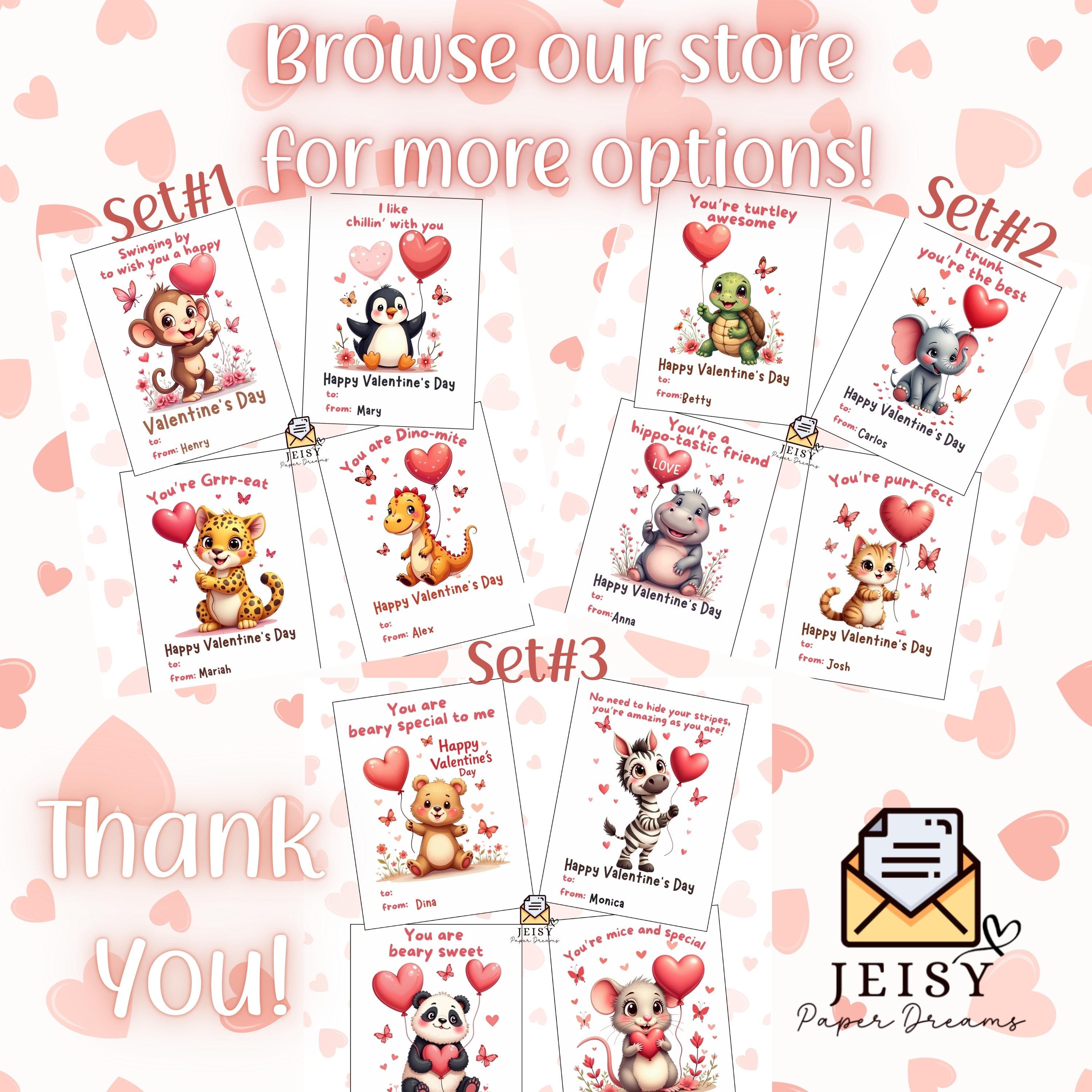 Personalized Children Friendship Cards, Valentine Card for Kids ...