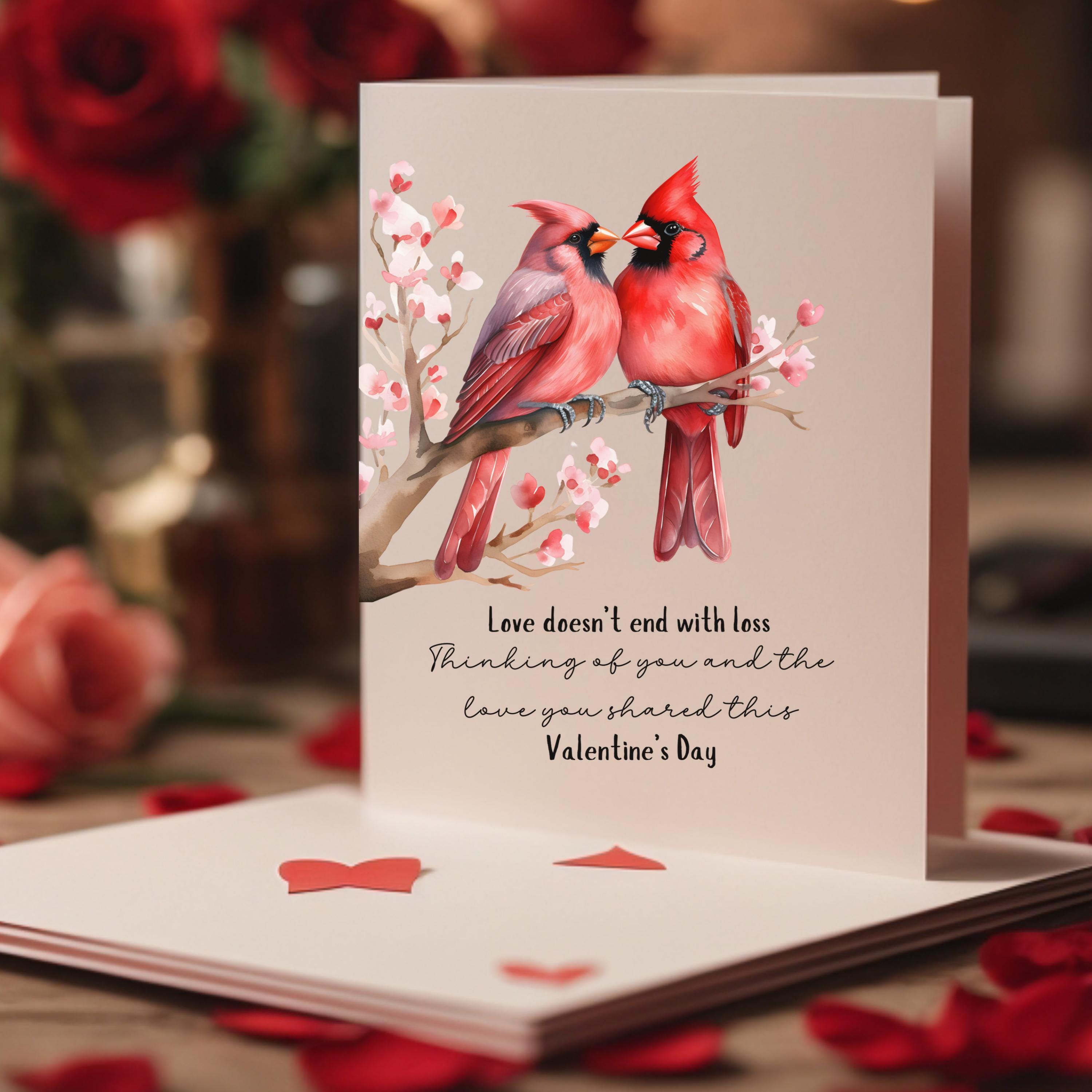 Hard Difficult Valentine Card, Grieving Spouse Greeting Card, Widow ...