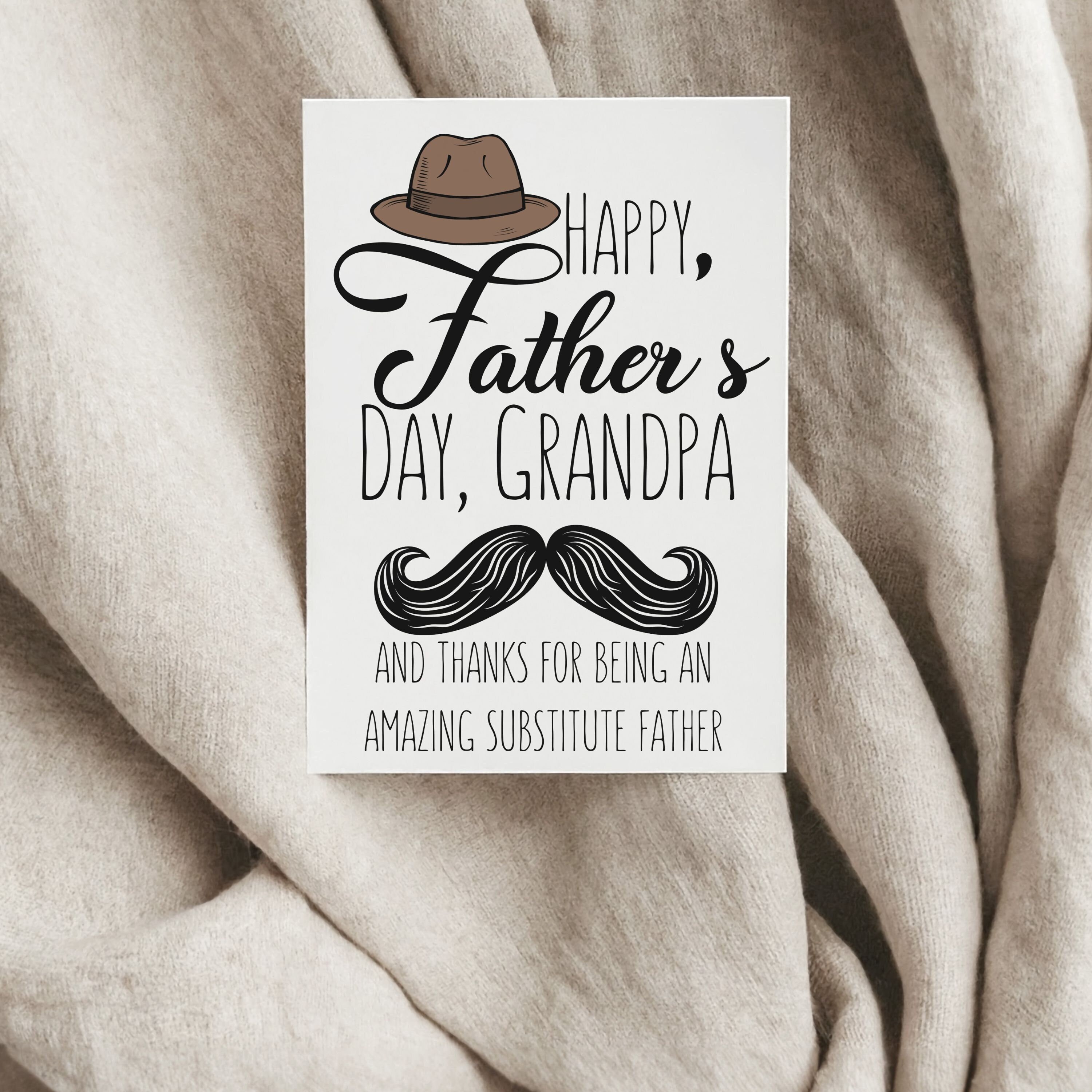 Happy Father's Day Card for Grandpa, Father's Day Card From Grandkids ...