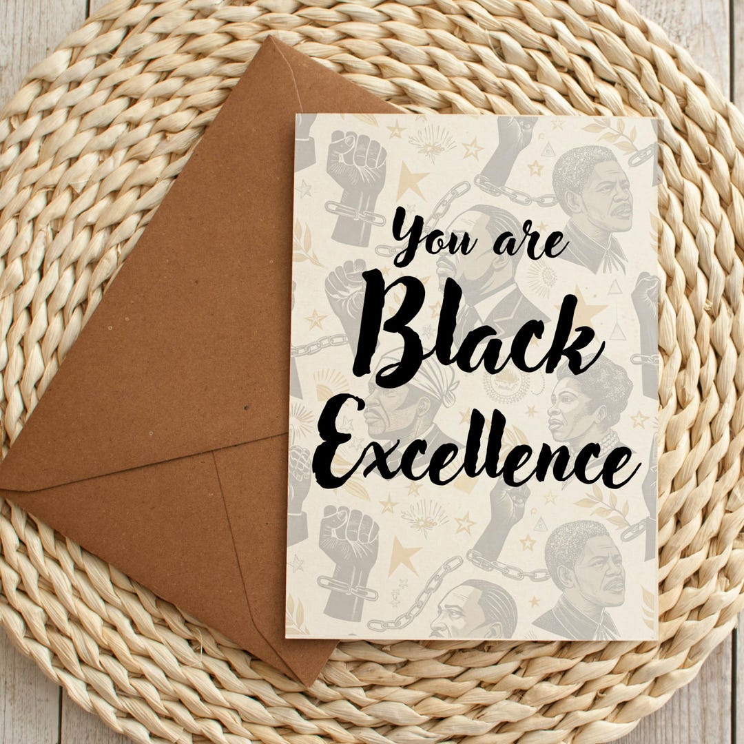Black Community Leader Card, You're Black Excellence Greeting Card ...