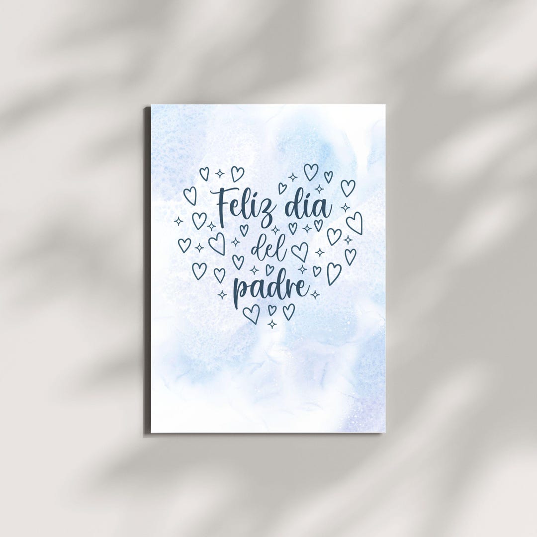 Feliz Dia Del Padre Tarjeta, Happy Father's Day Card for Latino Dad ...