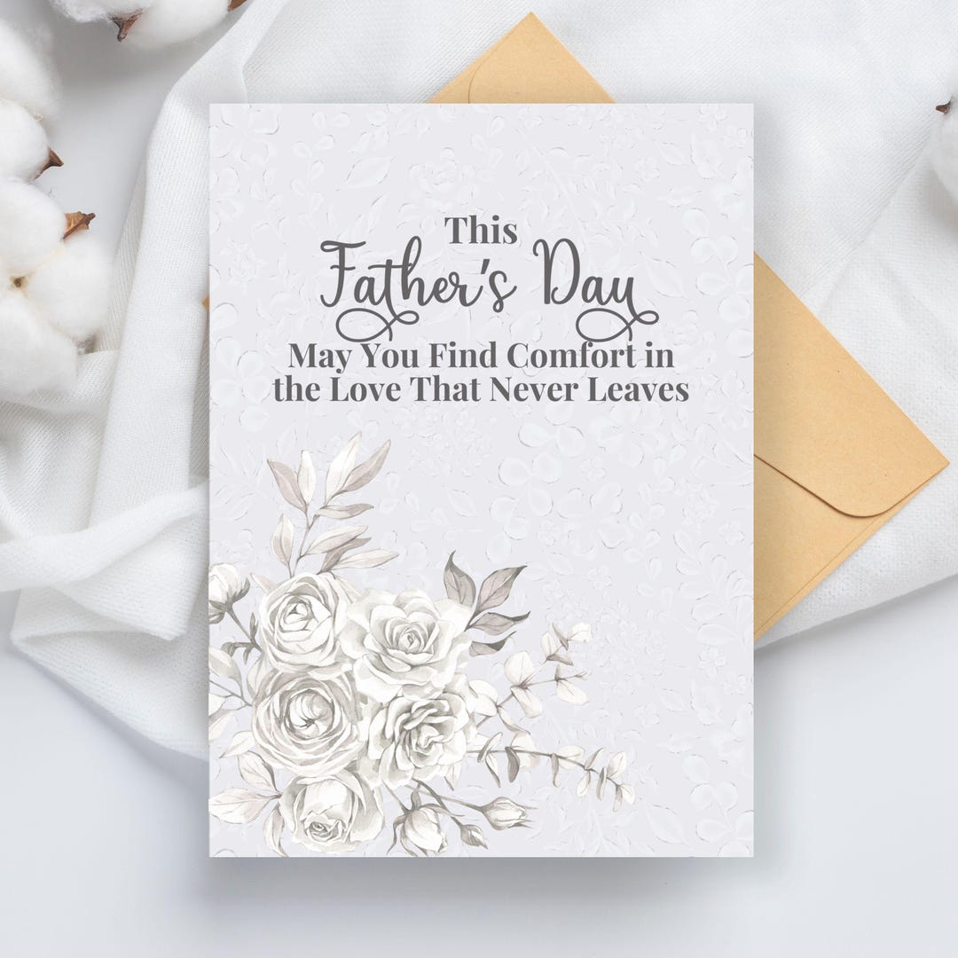 Father's Day Sympathy Card, Thoughtful Grieving Father Card Gift, Hard ...