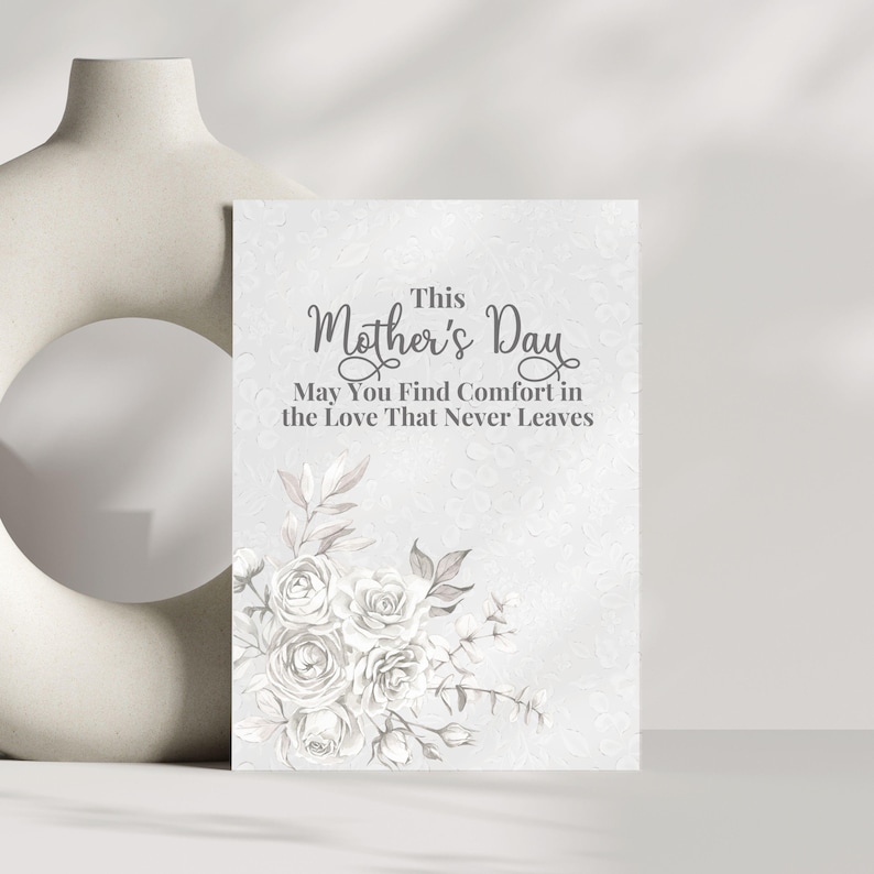 Mother's Day Sympathy Card, Thoughtful Grieving Mother Card Gift, Hard ...