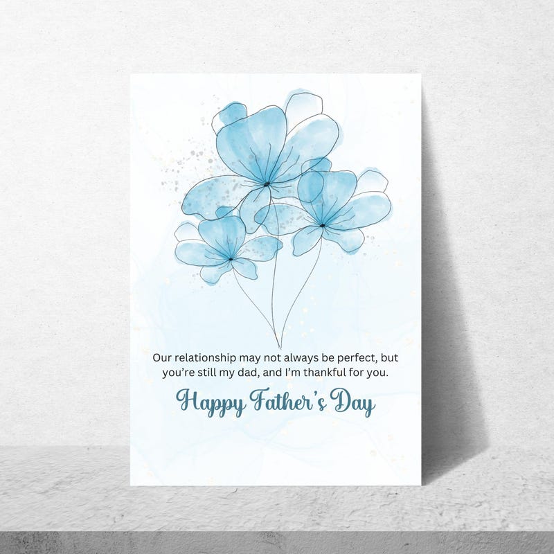 Estranged Father Card - Etsy