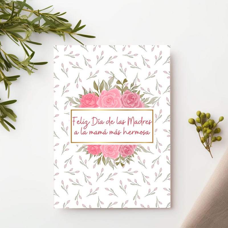 Spanish Mothers Day Card - Etsy