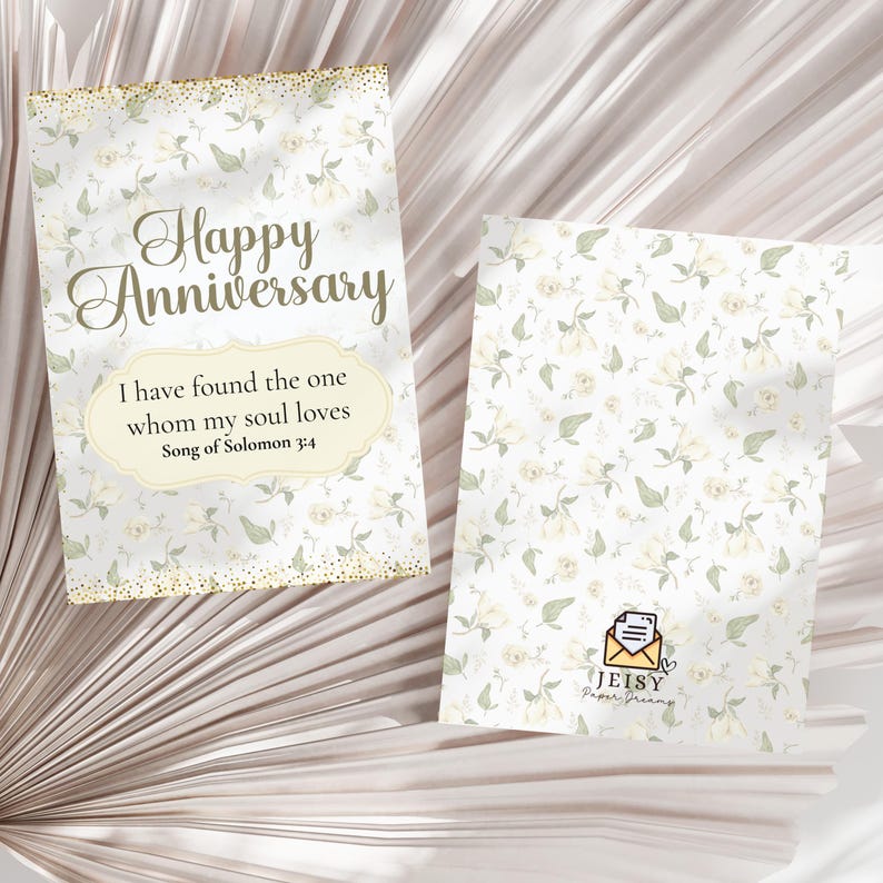 Happy Anniversary Christian Faith Card, Religious Bible Verse ...