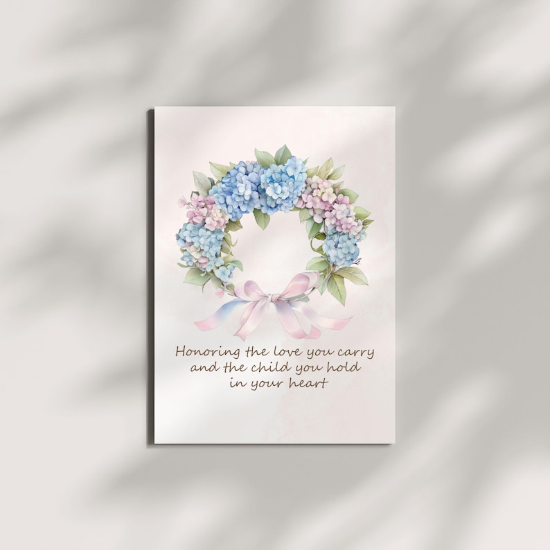 Loss of Child Baby Sympathy Card, Thoughtful Grieving Mother Card Gift ...