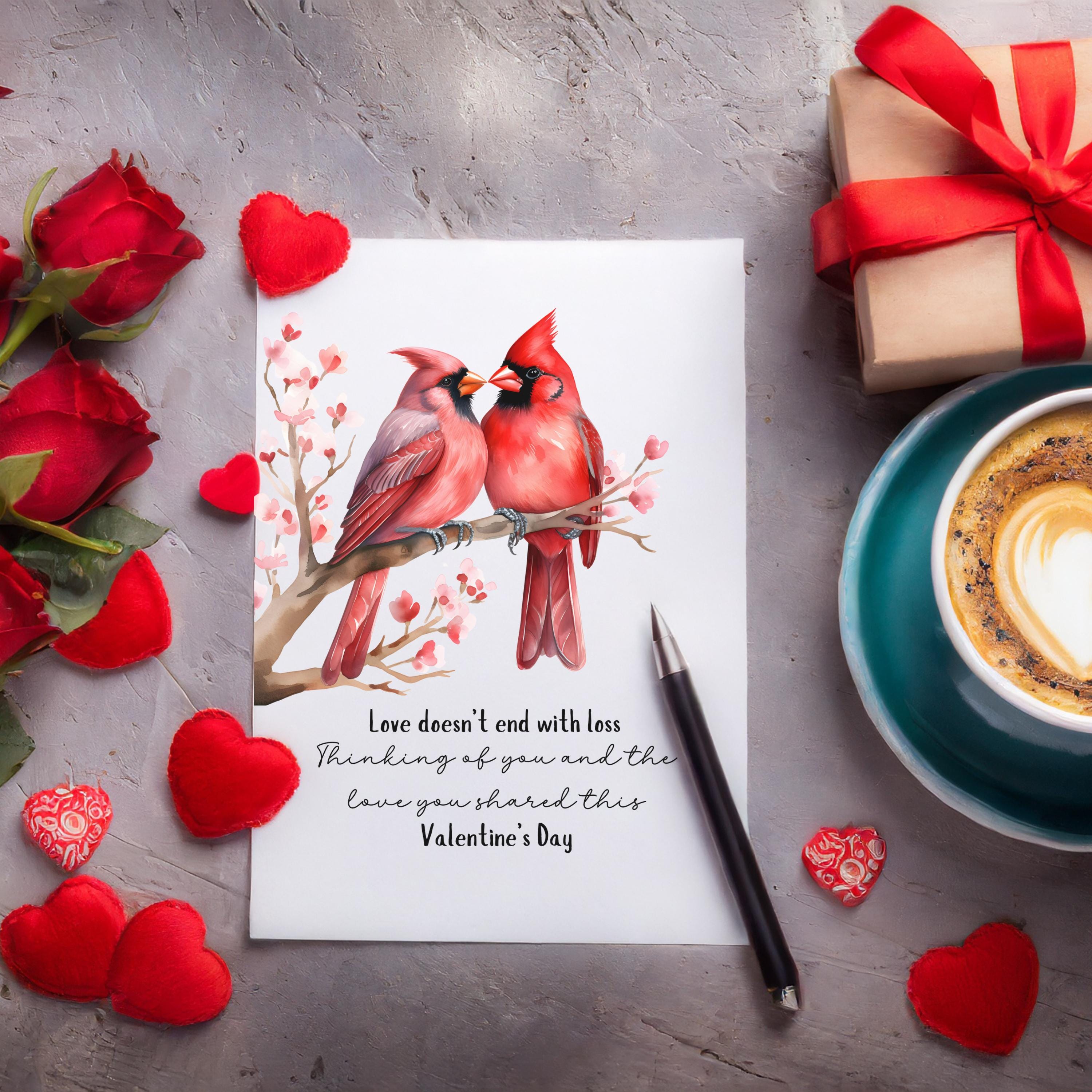 Hard Difficult Valentine Card, Grieving Spouse Greeting Card, Widow ...