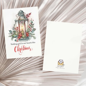 Hard Difficult Christmas Card, Grieving Family Holiday Greeting Card ...