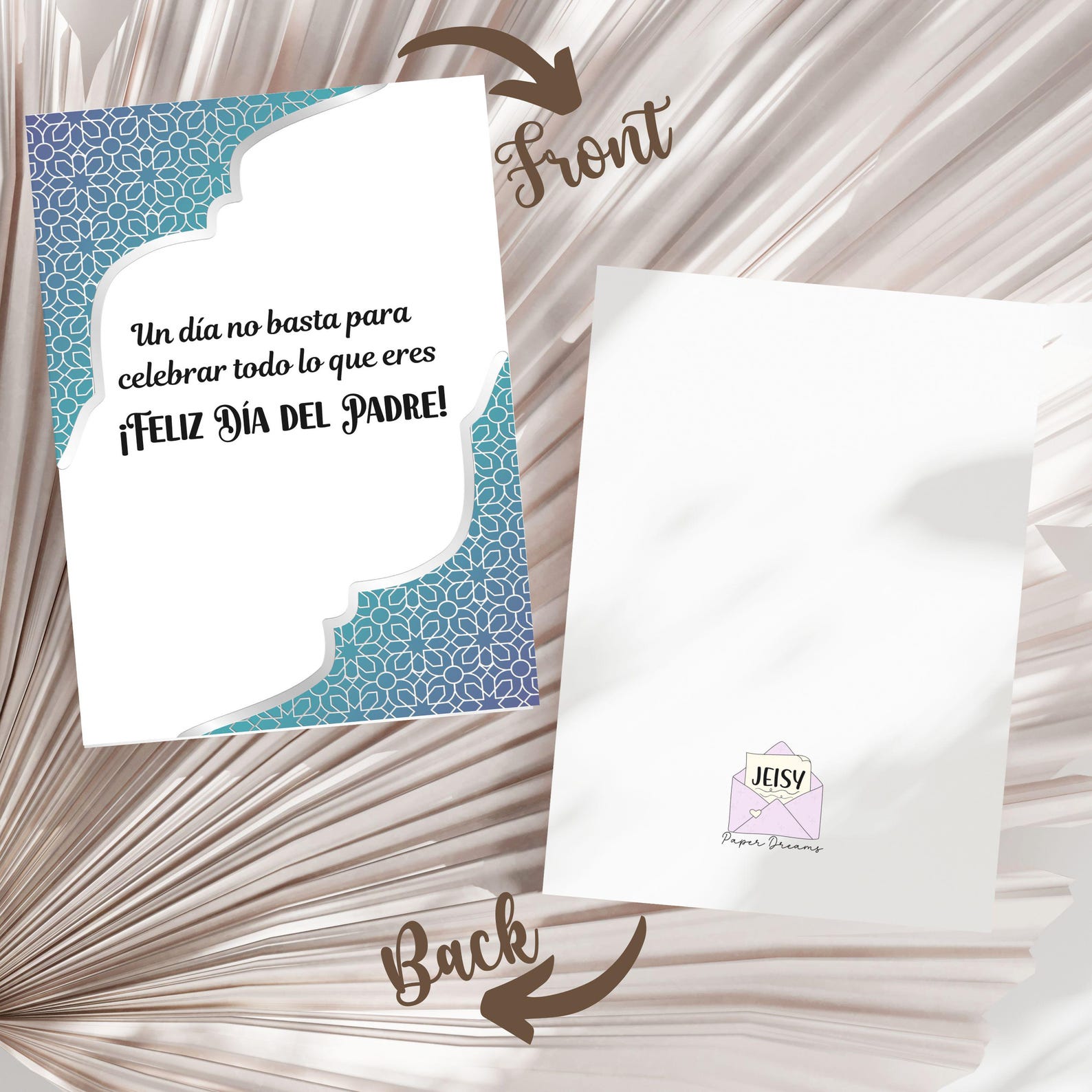 Tarjeta Feliz Dia Del Padre, Happy Father's Day Card for Latino Dad ...
