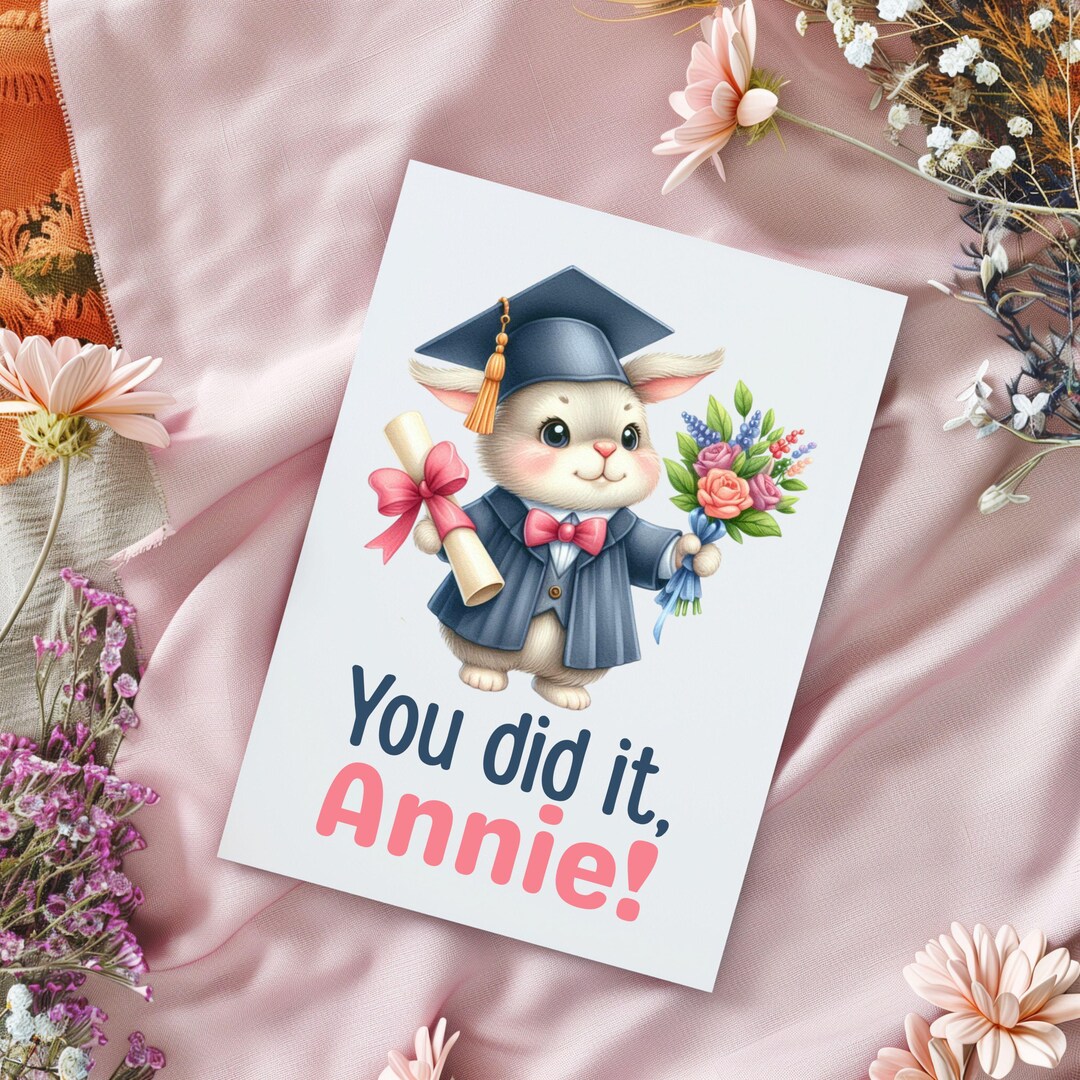Custom You Did It Graduation Card, Kids Graduation Card, First Grade ...