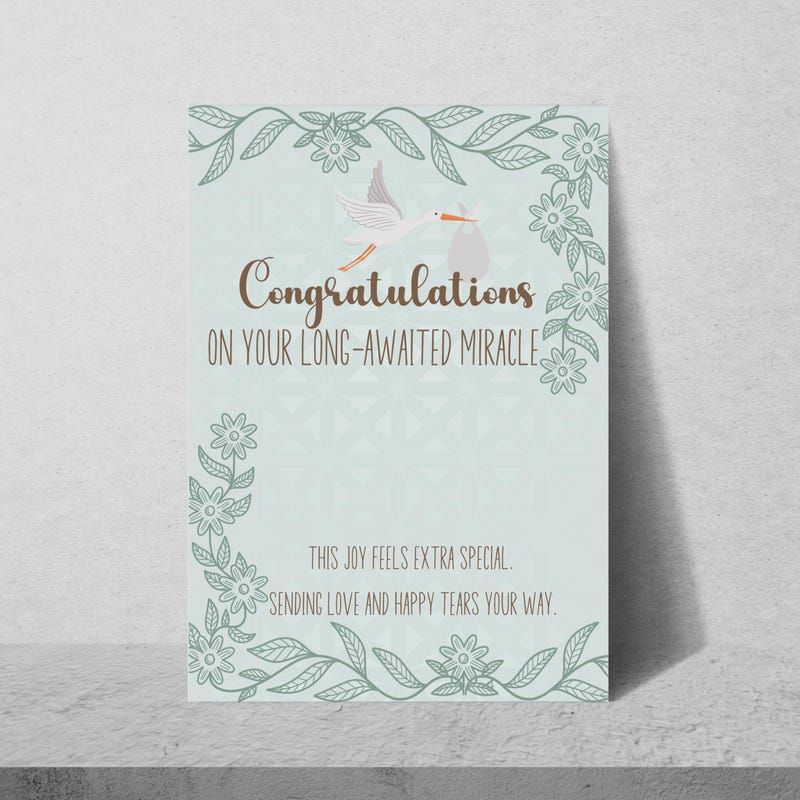 Congratulations Ivf Card - Etsy