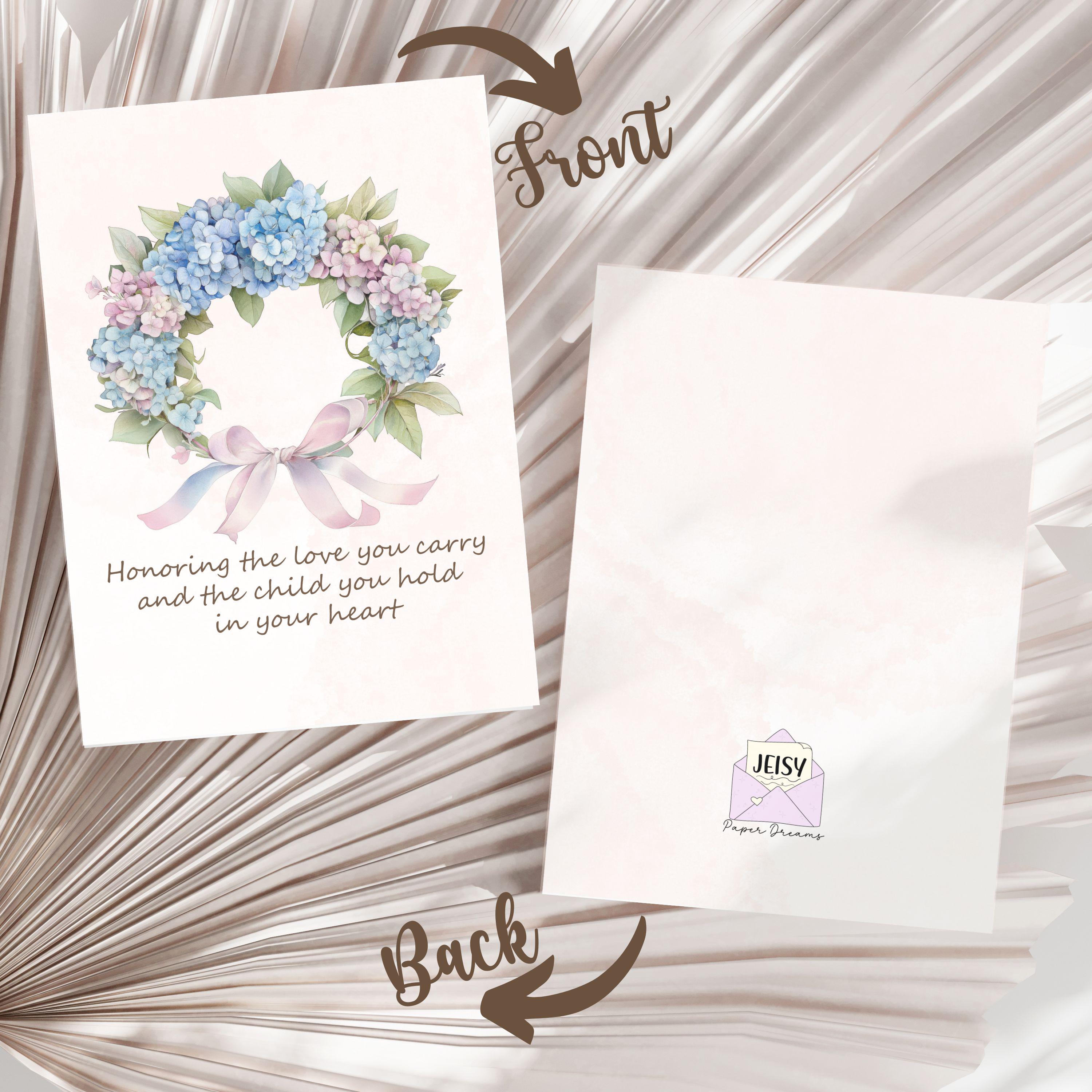 Loss of Child Baby Sympathy Card, Thoughtful Grieving Mother Card Gift ...