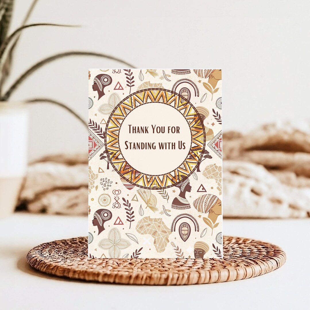 Thank You Card for Activist, Black Community Ally Greeting Card, Black ...