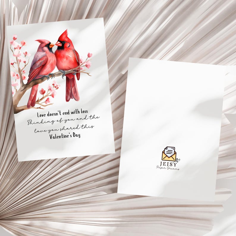 Hard Difficult Valentine Card, Grieving Spouse Greeting Card, Widow ...