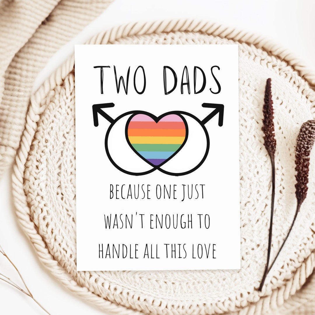 Pride Happy Father's Day Card for LGBTQ+ Dads, Gay Pride Rainbow Father ...