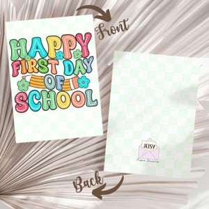 First Day of School Card, Custom Back to School Greeting Card, Card ...